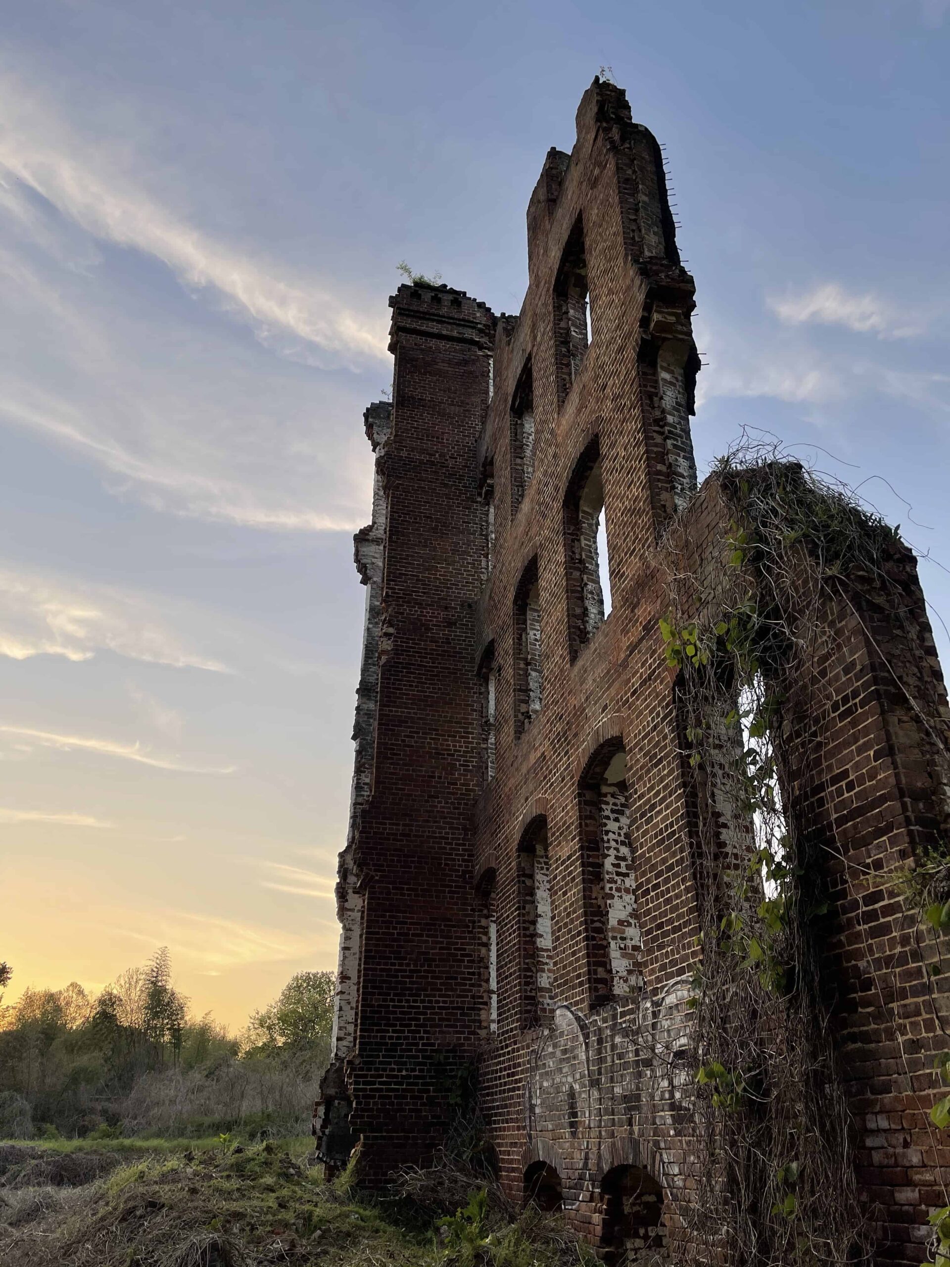In Ruins: The Great Falls Mill of 1839 -Rockingham, NC - Route 1 Views