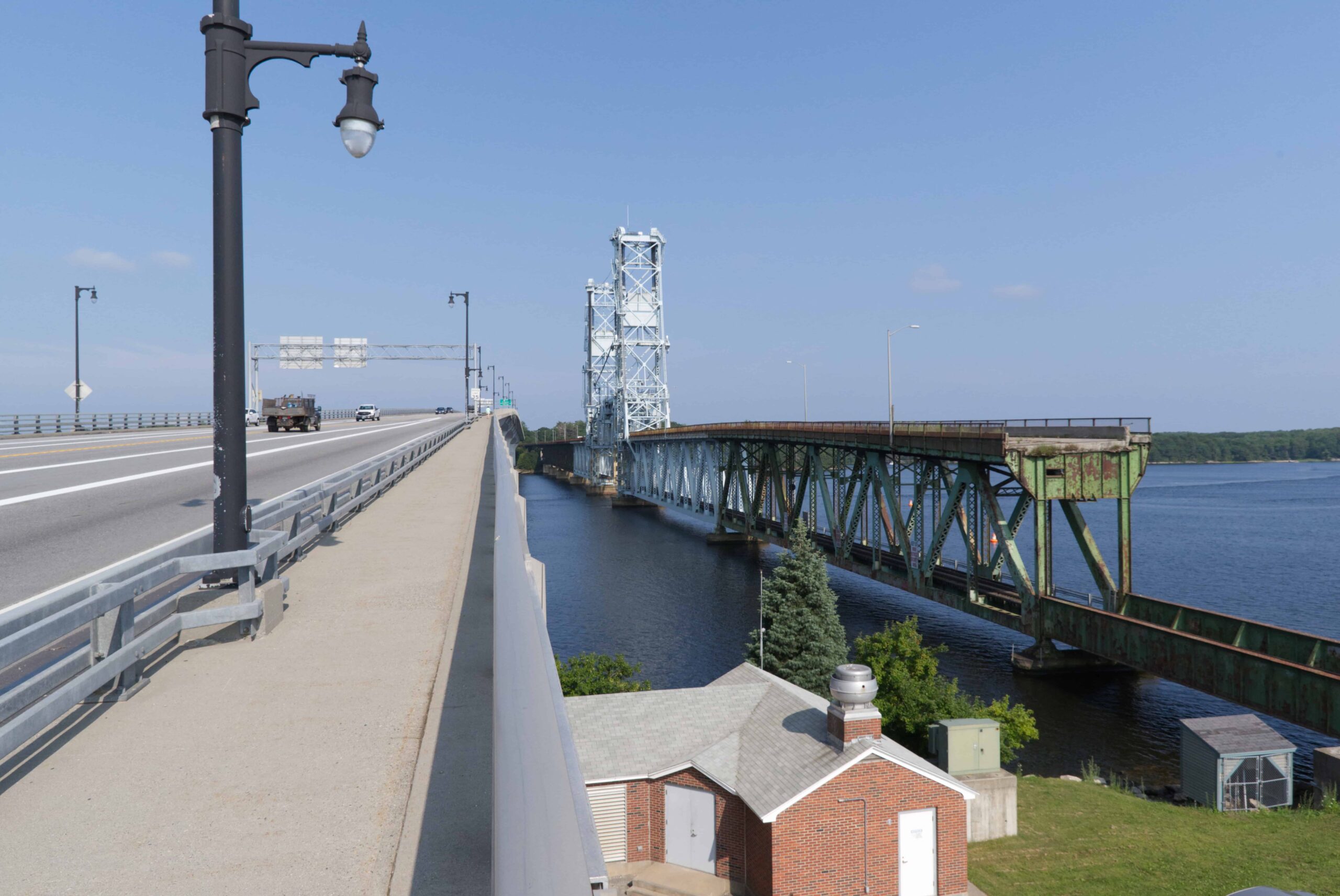 The Carlton Bridge, a Hulking Relic in Bath, Maine - Route 1 Views
