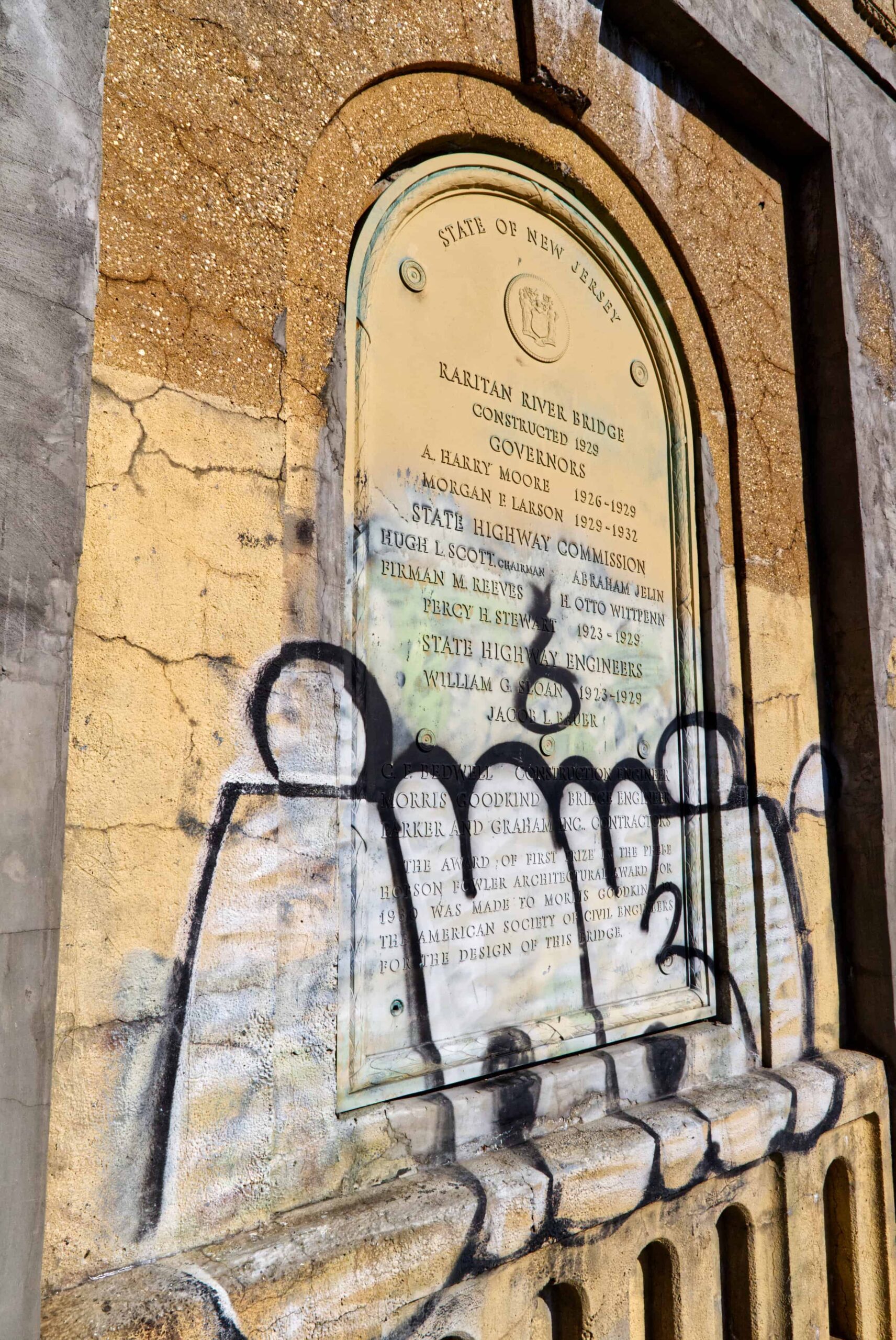 Father and Son Bridges over the Raritan River in New Jersey - Route 1 Views