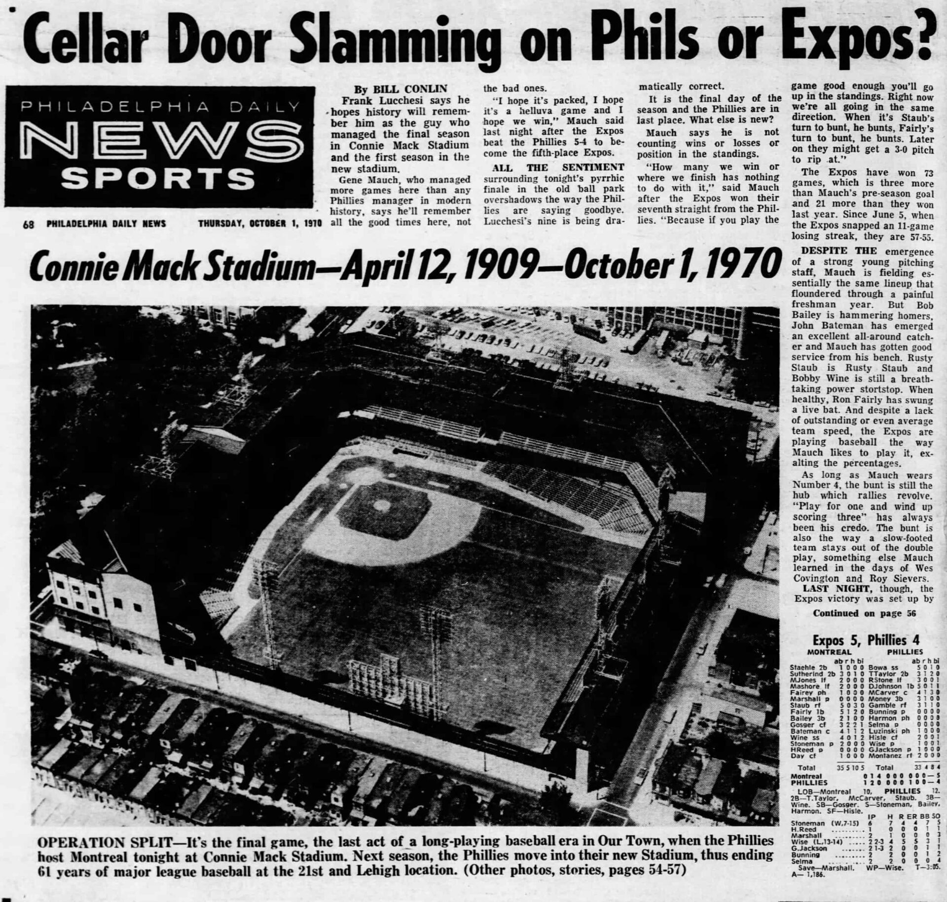 Connie Mack Stadium (Shibe Park) in North Philadelphia - Route 1 Views