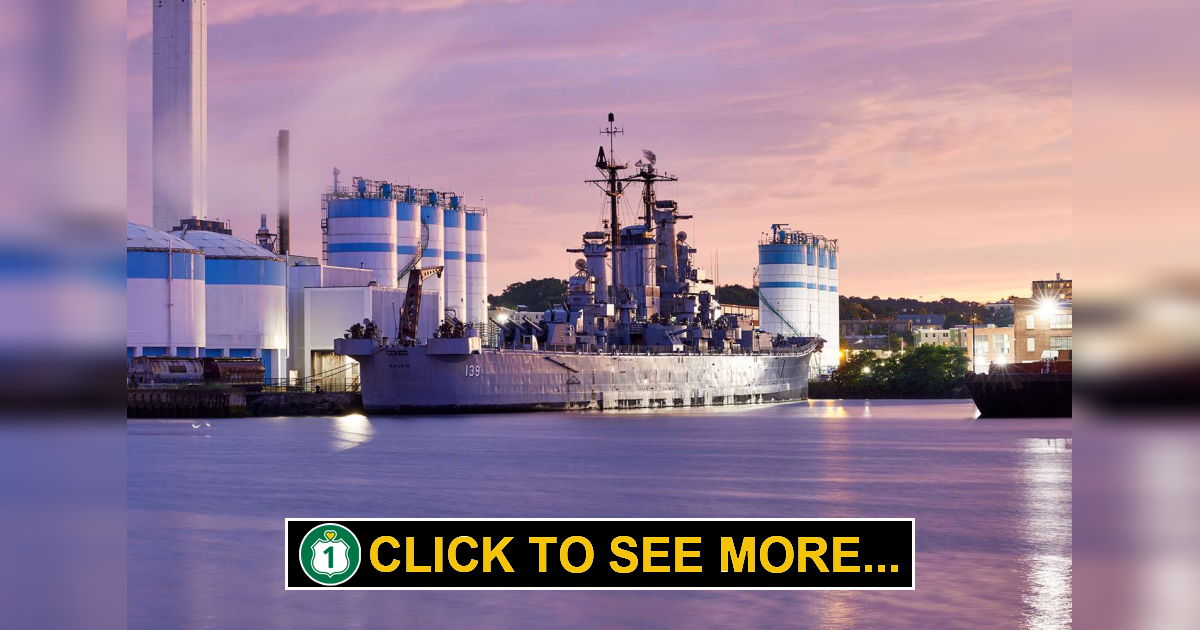 The USS Salem - Quincy, MA - Route 1 Views