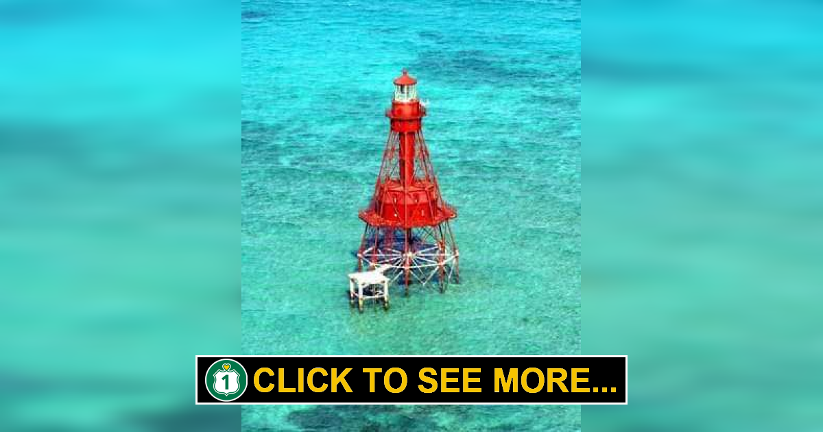 Fowey Rocks Lighthouse - Key Biscayne, FL - Route 1 Views