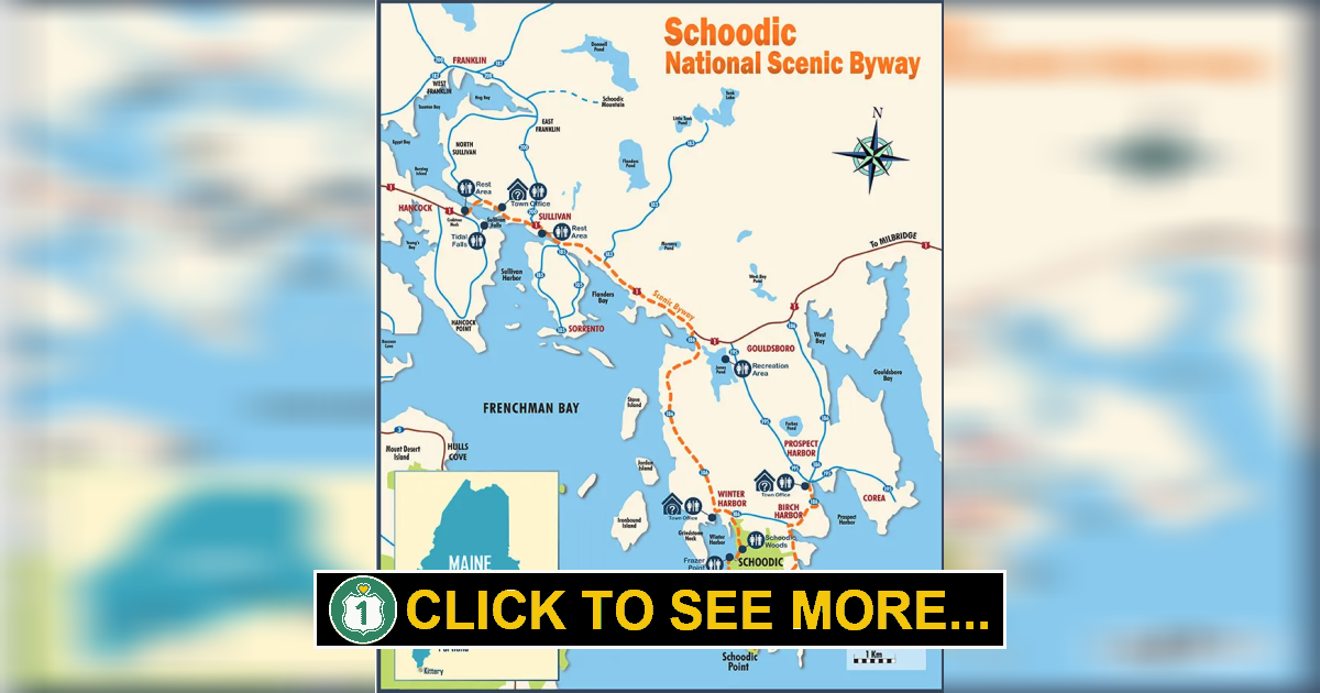 The Schoodic National Scenic Byway, Sullivan, Maine - Route 1 Views
