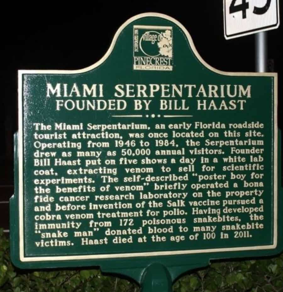 Bill Haast's Miami Serpentarium: The Florida Attraction of a Bygone Era ...